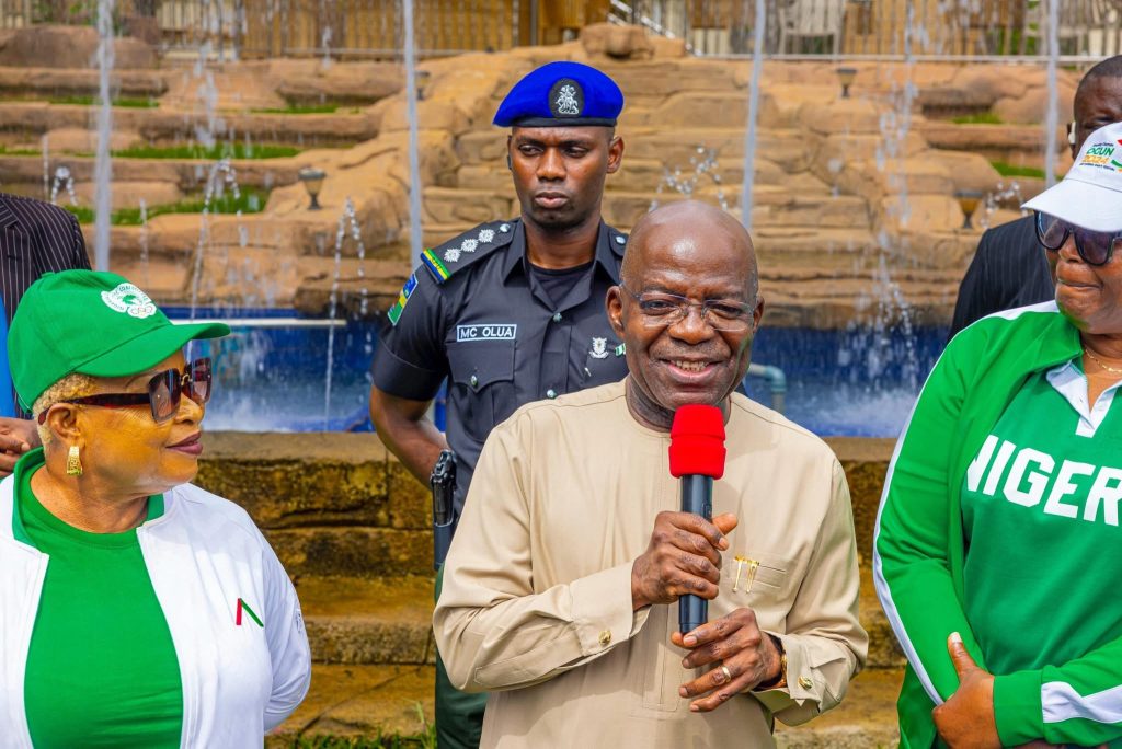 Governor Otti Receives Torch Of Unity For National Sports Festival ...