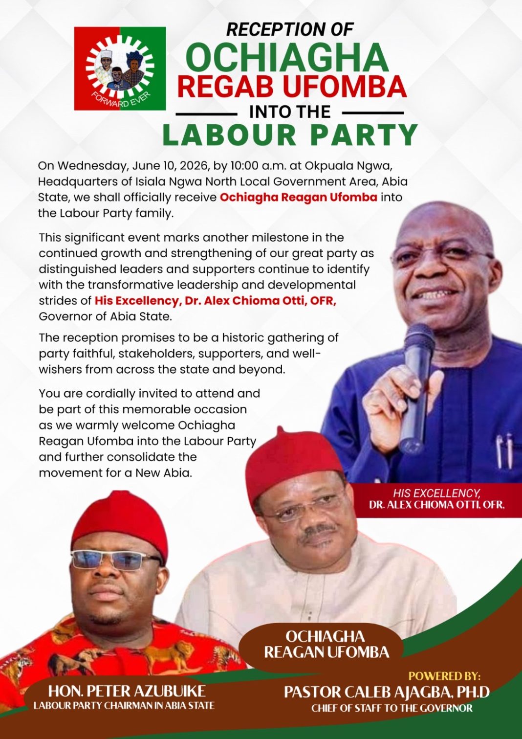 Reagan Ufomba Joins Labour Party As Peter Azubuike Leads Grand ...